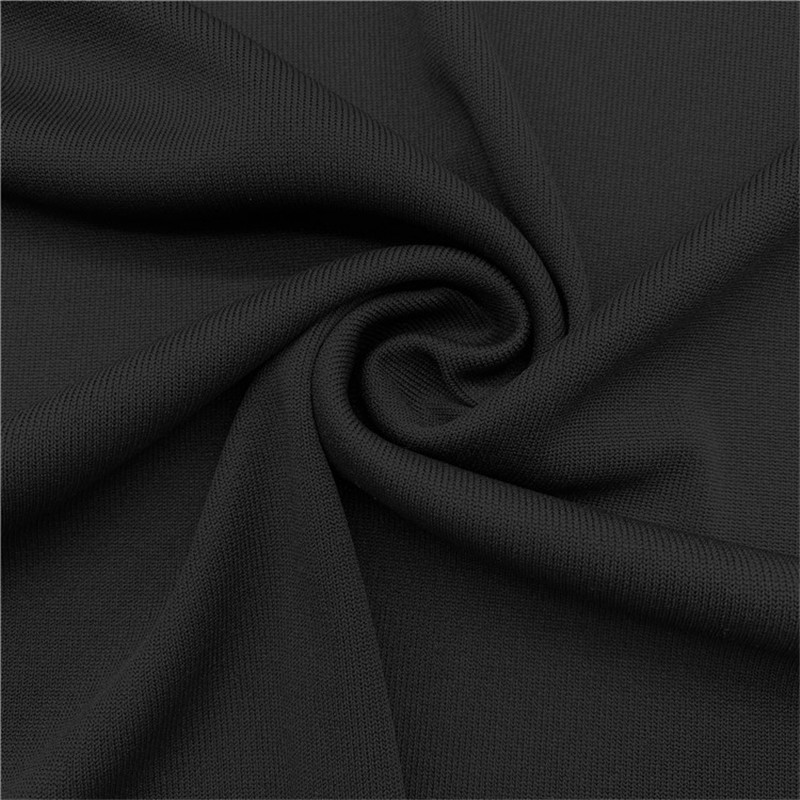 China Heavy weight 1*1 polyester ribbed knit fabric for cuffs ...